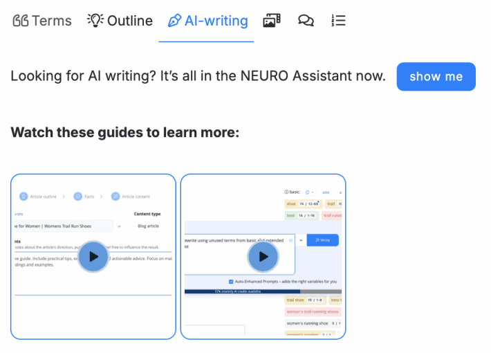 AI Writing Templates in NEURONwriter: How to Speed Up Content Creation ...